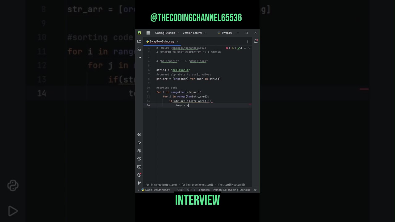 *IMPORTANT* Coding Round Question 💯🔥 | Asked in infosys technical round | #dsa #viral #shorts