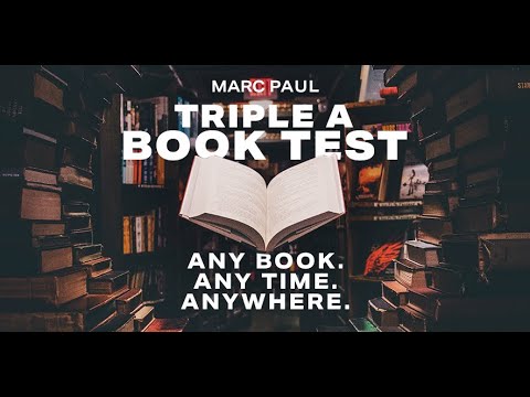 Know ANY word from ANY book - Triple A Book Test by Marc Paul