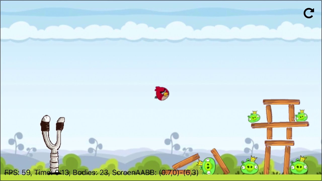 XUI2D Angry Birds Example