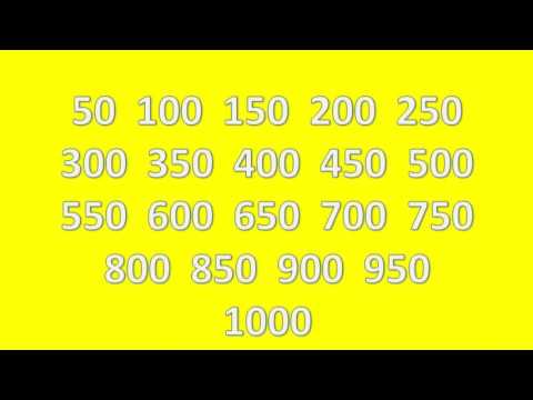 Learn Skip counting by 50 up to 1000