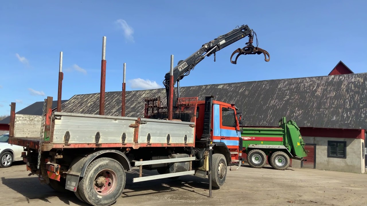 Klaravik Auktioner | Lastbil Scania 92H med kran & tipp