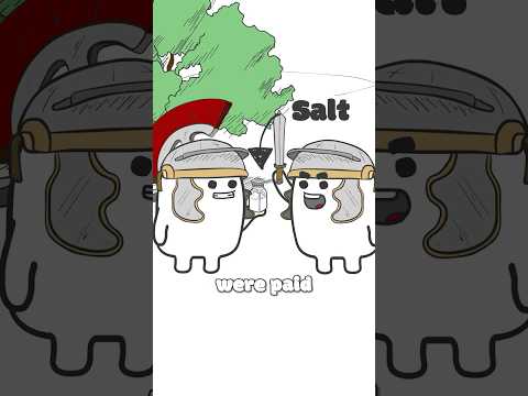 Origin of the Word Salary ⚔️ #animation #cartoon #funny #didyouknow #romanempire #history #salary