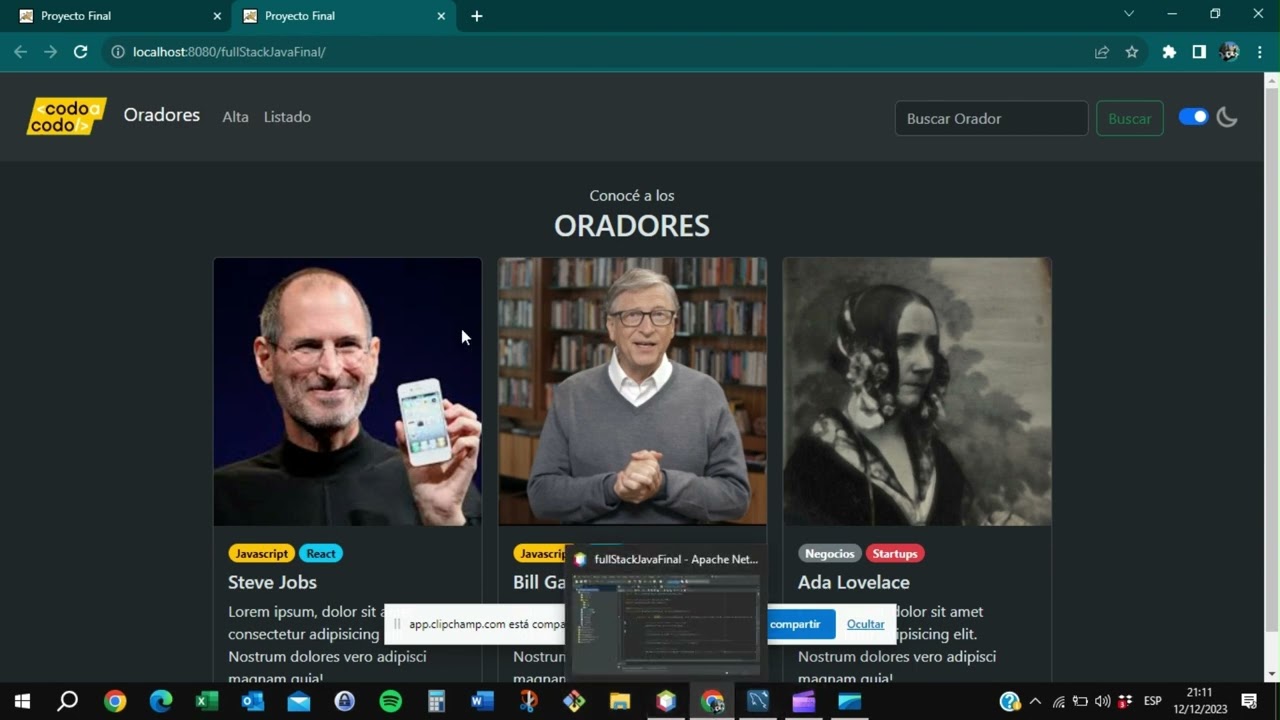 Proyecto Grupal Full Stack Java - Codo a Codo