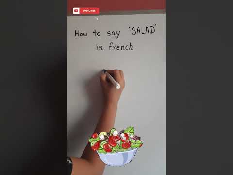 How to say SALAD in French - Learn French - Onward Academy | #fyp #shorts #foryou #viral