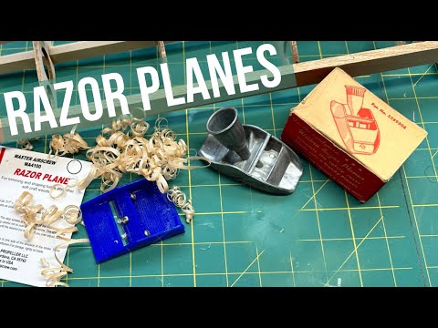 Razor planers for RC plane balsa kit building
