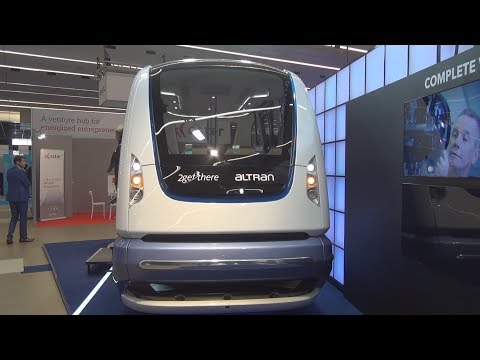 Altran 2getthere GRT autonomous shuttle Bus Exterior and Interior – hirudov
