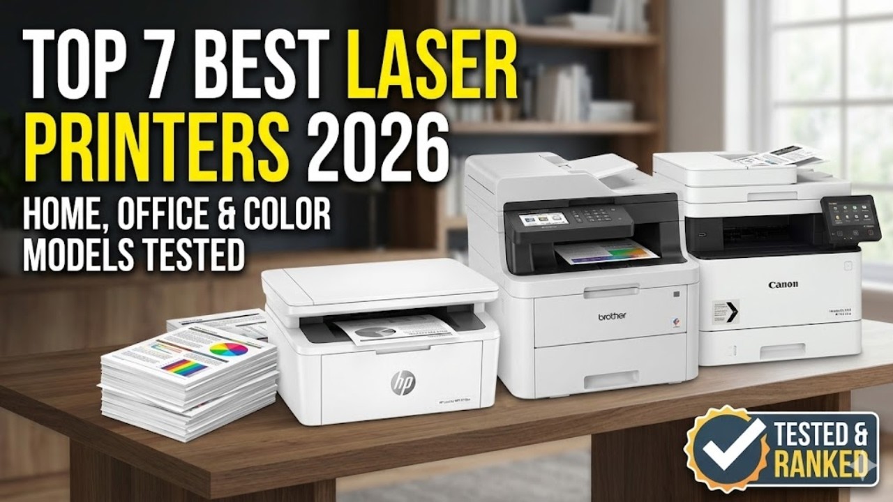 Top 7 Best Laser Printers 2026 – Home, Office & Color Models Tested