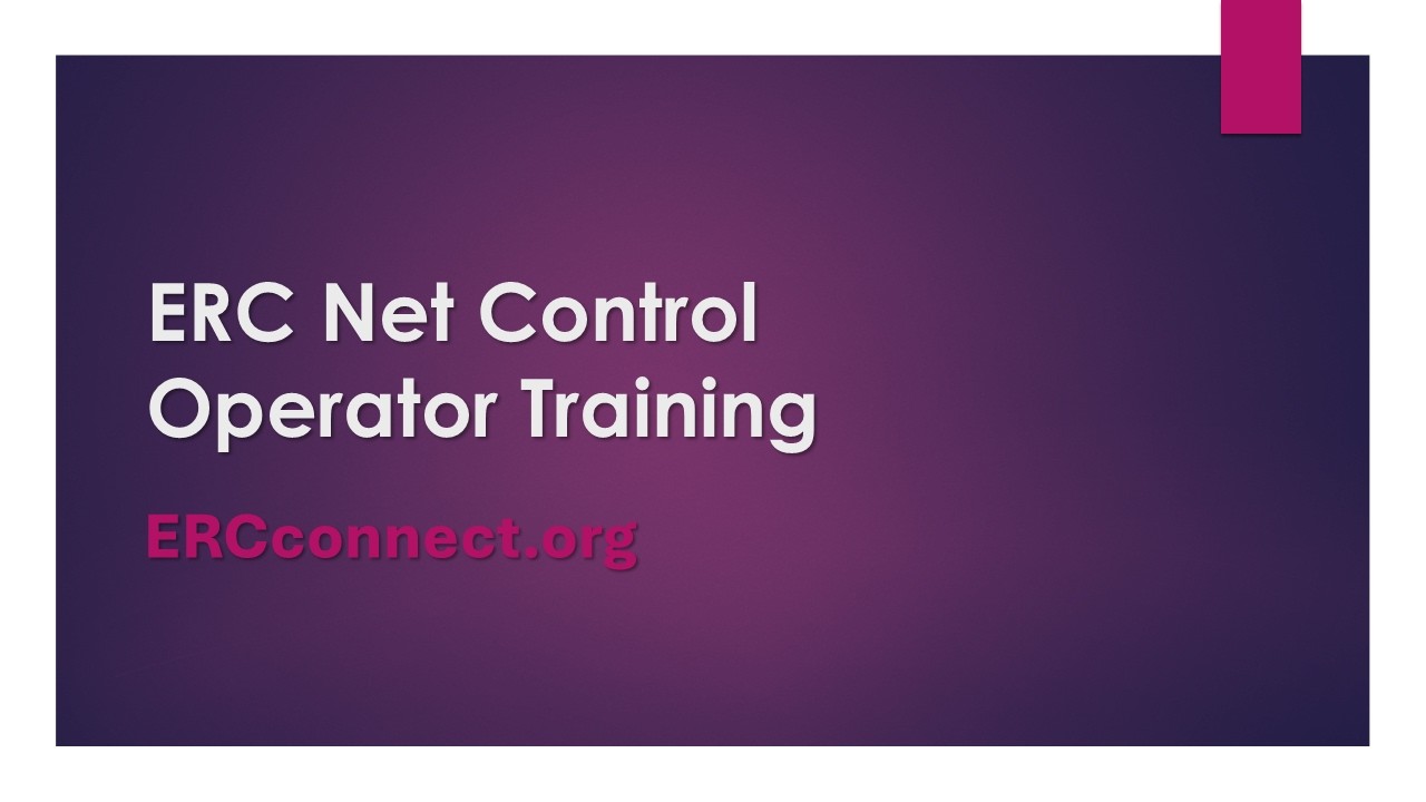 ERC Net Control Operator Training