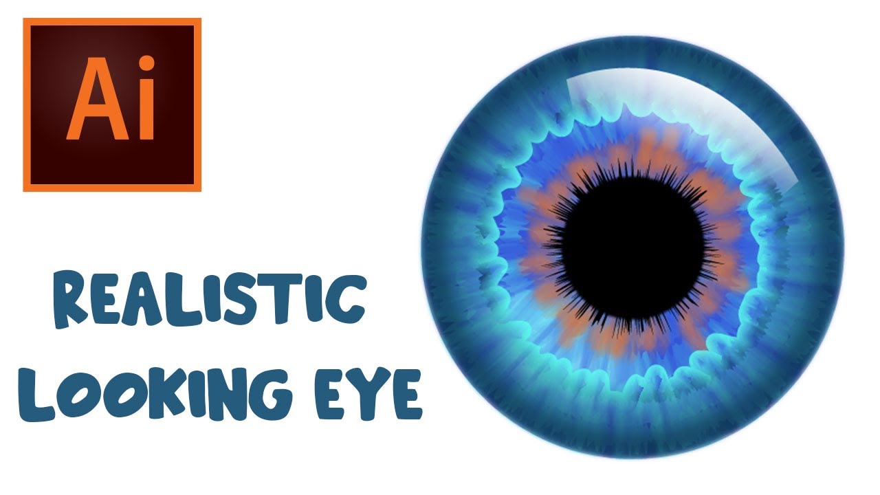 Illustrator Tutorial | How to Draw a realistic looking eye | Vector Design Tutorial