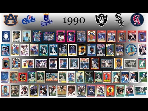 1990 Bo Jackson Baseball & Football Cards