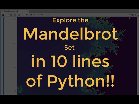 Explore the Mandelbrot set using Python, Jupyter and Numpy