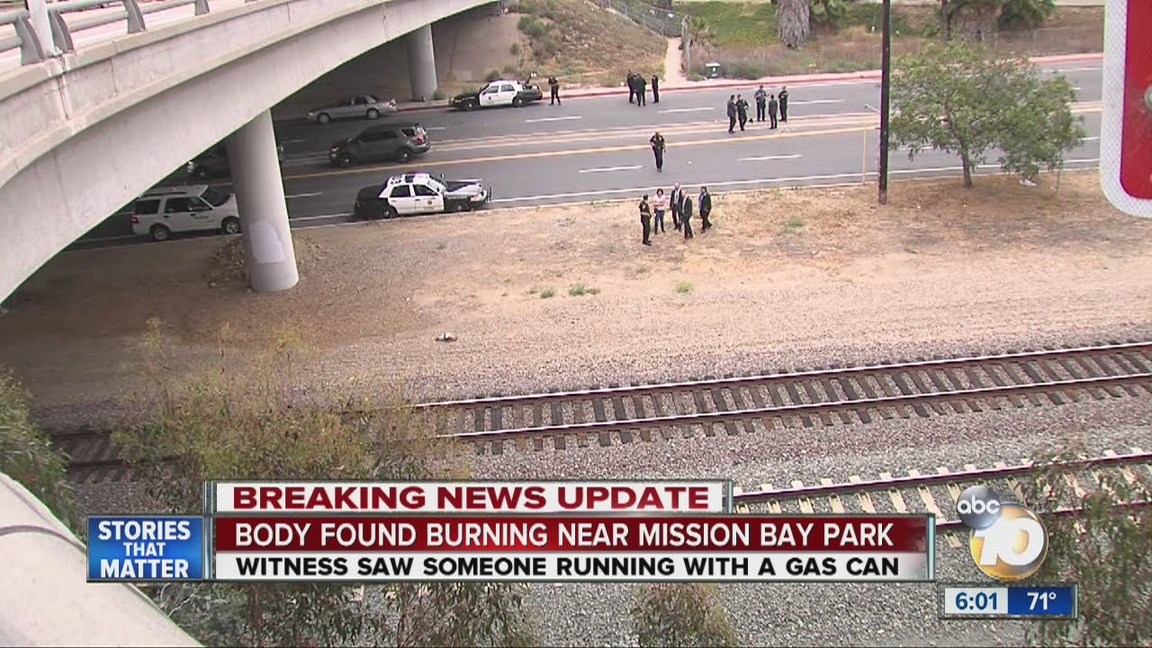 Burned body found under I-5 overpass, man with gas can seen fleeing