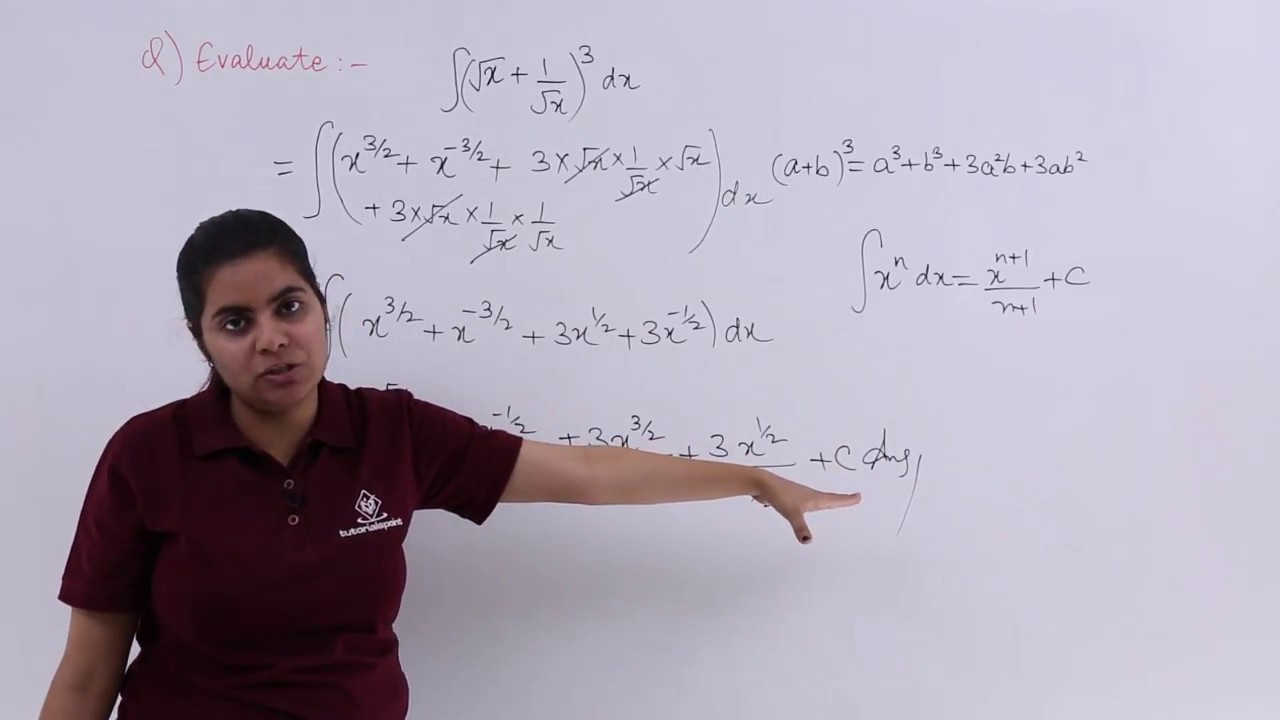 Class 12th – Integration Problem Example-2 | Integrals | Tutorials Point