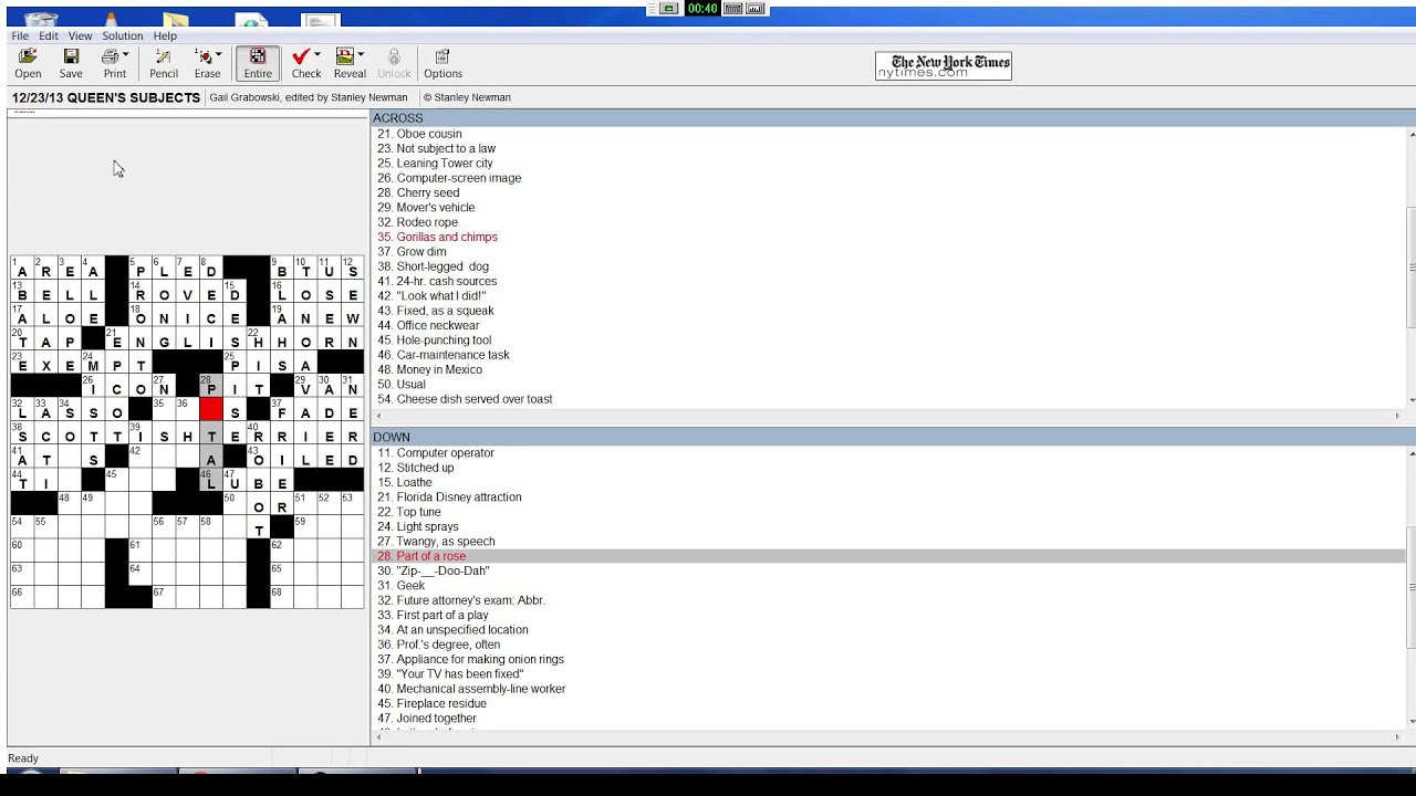 Crossword Speed-Solving Demonstration by Dan Feyer