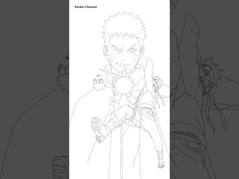 Draw a Vector from a JPEG Image - Naruto