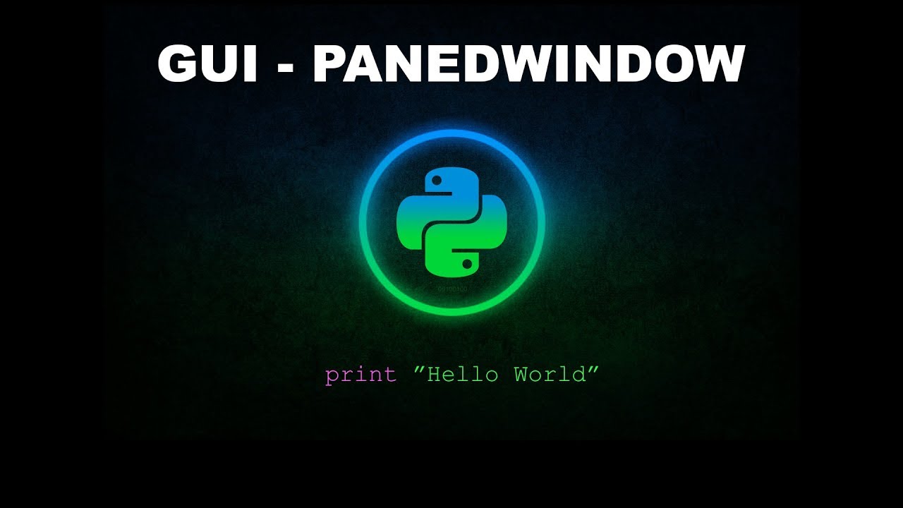 PanedWindow - Python Programming
