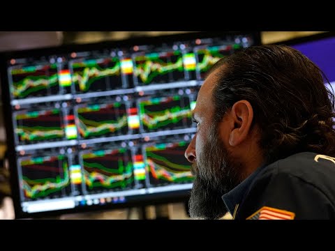New York Stock Exchange ticker as trading begins