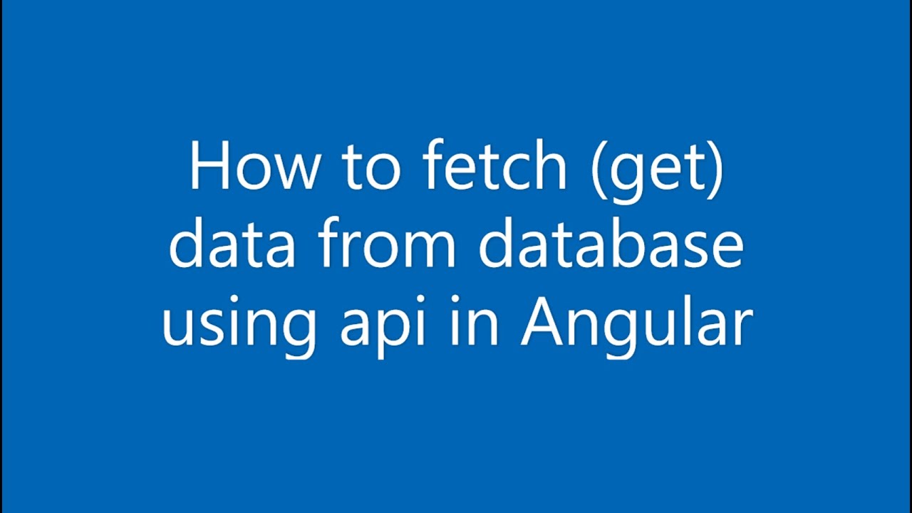 Fetch Data from API in Angular #Angular #HTML #CSS #jQuery #WebDesign