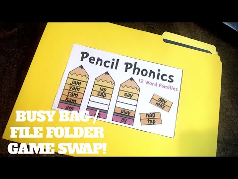 Busy Bag / File Folder Game Swap Collab