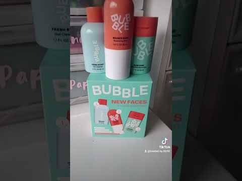 unbox a bubble skincare set with me