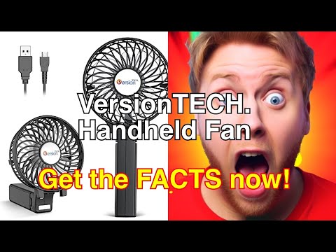 Versiontech. portable handheld fan review: the ultimate travel & camping essential