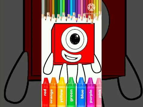 number block #shorts #youtubeshorts number blocks colors #numberblockscolouring