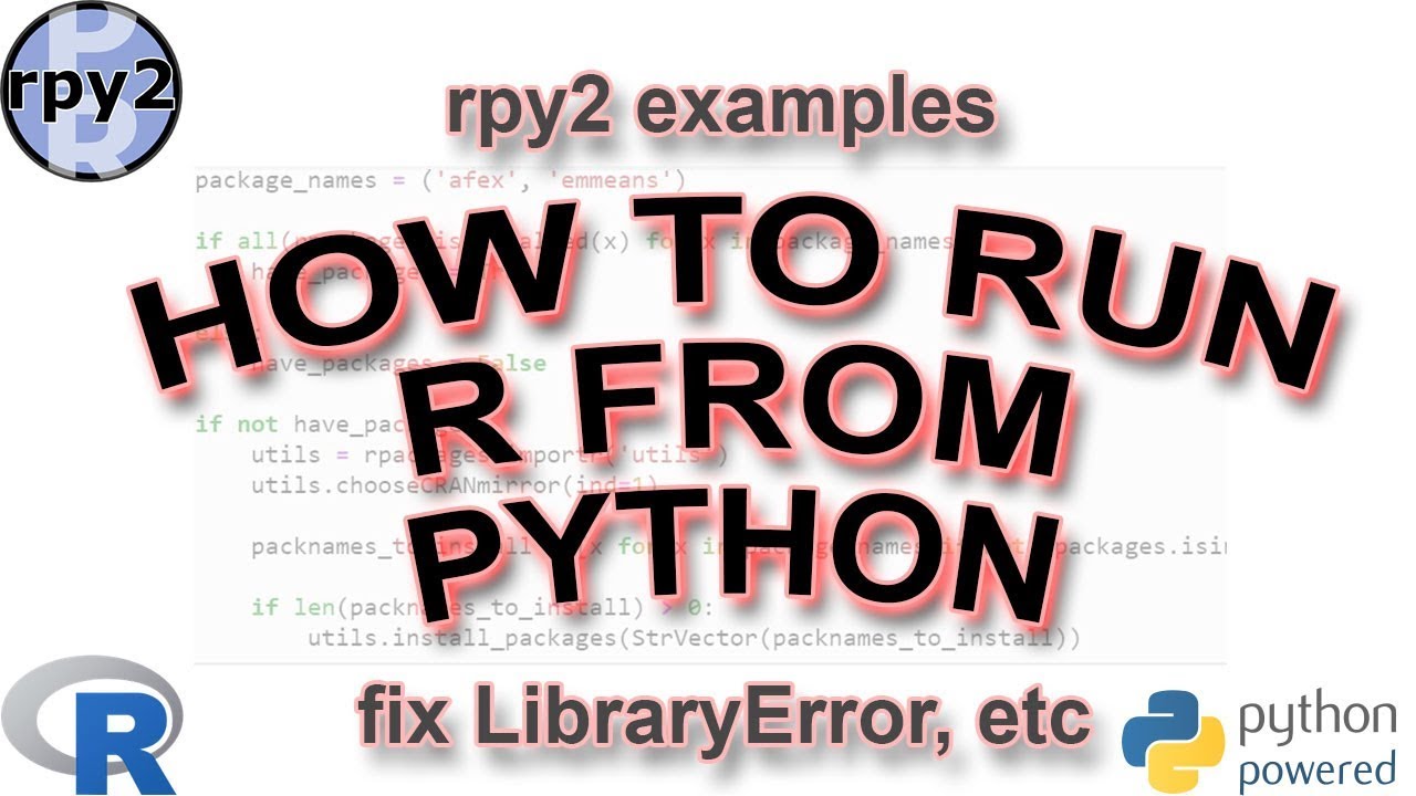 How to Call R from Python - an Rpy2 Tutorial