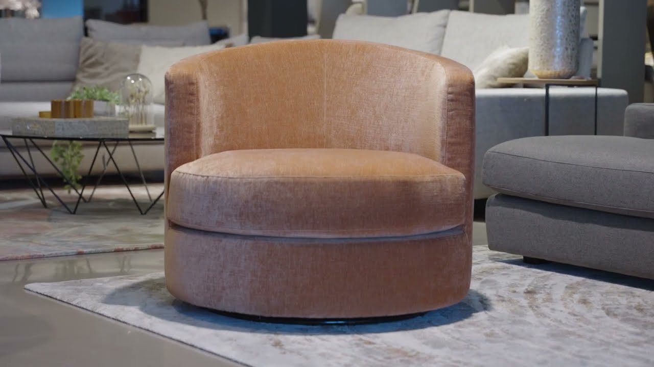 Olta - Draaibare fauteuil Oval - Oranje