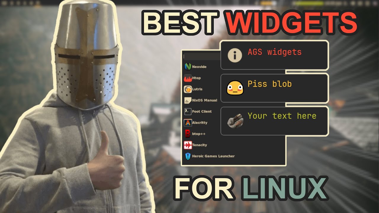 [OUTDATED] Revolutionize Your Desktop With AGS | Easiest Wayland Widgets