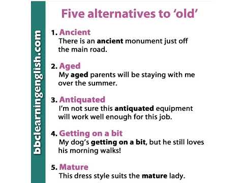 The pronunciation of old synonyms #englishpronunciation #shorts follow me om @britishenglishaccent