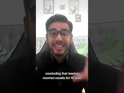 Which Skills to Put On a Teacher Resume