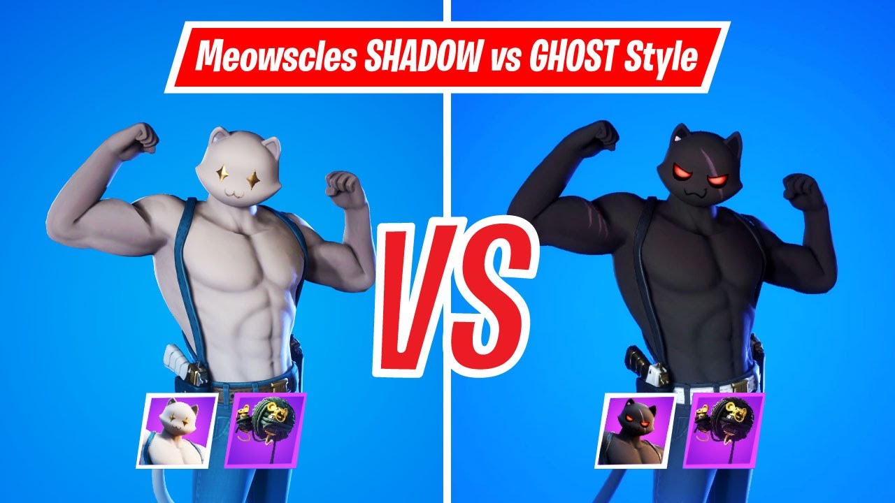 Meowscles SHADOW vs GHOST Style  -  All Cosmetics Closer Look | Which one you choose?