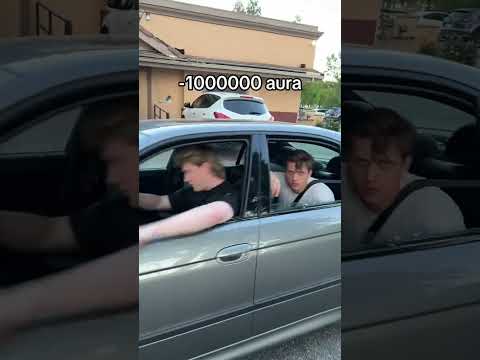 How many aura points did he loose🤣 #viralvideo #instagram #aura #cars