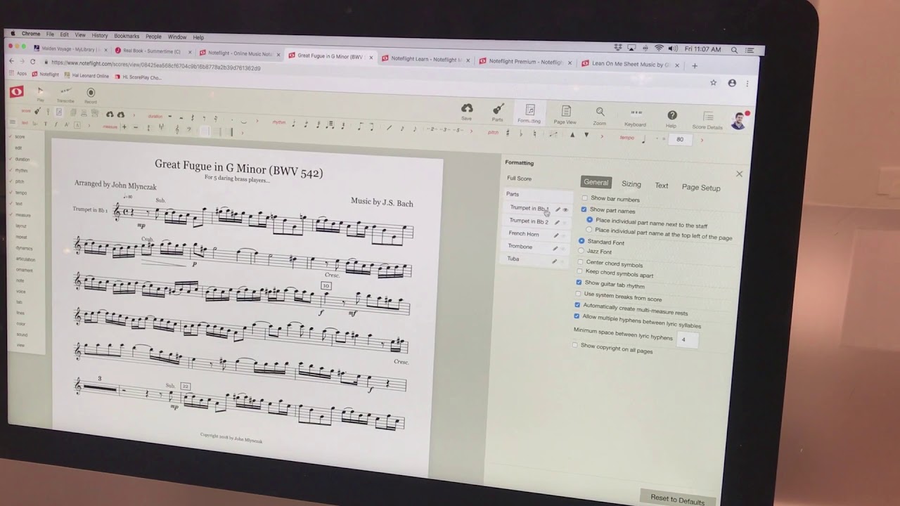 NAMM 2019: Editing music in Noteflight