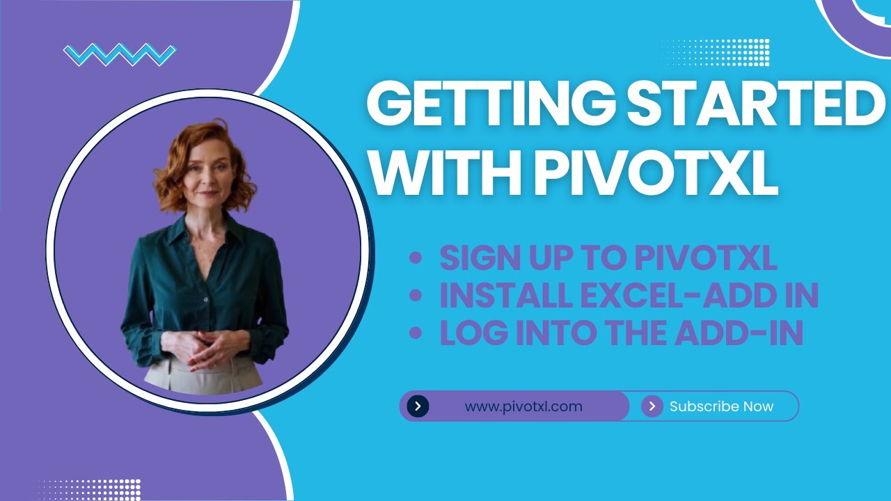 Getting Started with PivotXL | Sign Up, Install Excel Add-In & Log In