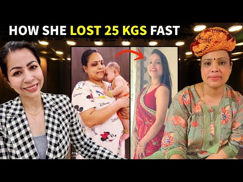How Lost 25 Kgs Fast? | Punam's Weight Loss Transformation Journey | Diet Recipes Hindi 🔥 Fat to Fab