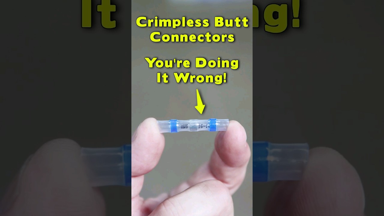 Crimpless Butt Connectors - There's A Better Way!