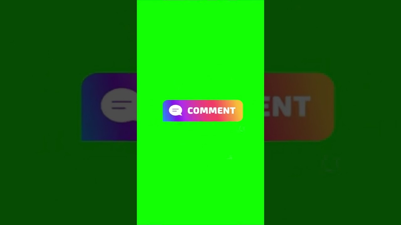 Comment Button Green Screen #green_screen #rgb #vfx