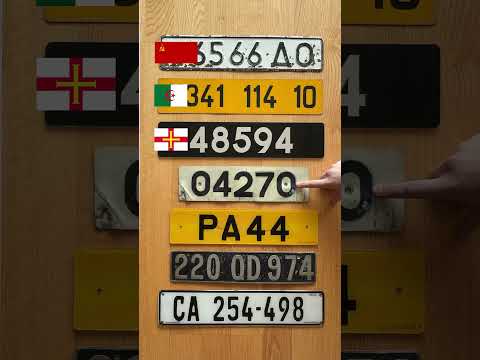 How I identify my most plain license plates! ???? #shorts #licenseplates #history