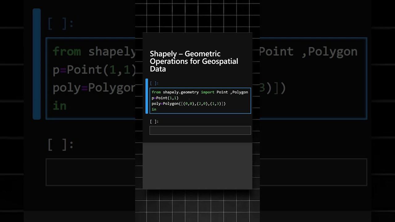 Shapely  Geometric Operation for Geospatial Data #python