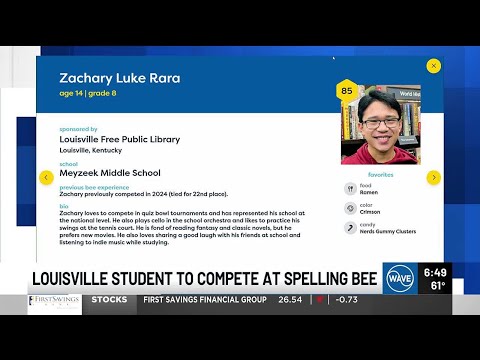 Louisville Middle Schooler Competed In Scripps National Spelling Bee - 99.7 DJX