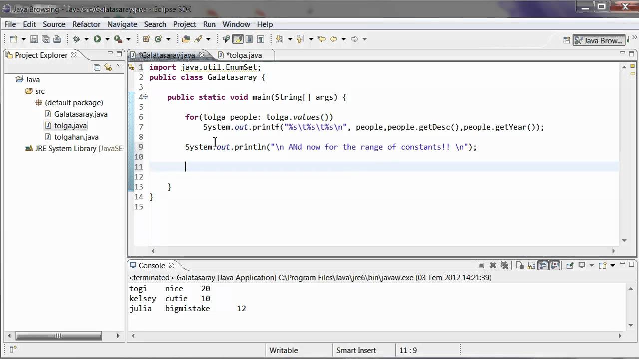 java programming tutorial -36-EnumSet-Tolgahan Semiz