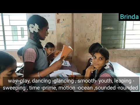 class 9 group Activity Find out the rhyming words poem The River @BRINDA