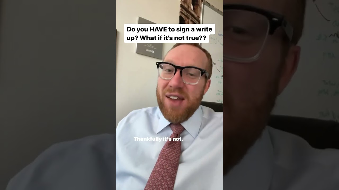 How to handle a BOGUS write up at work