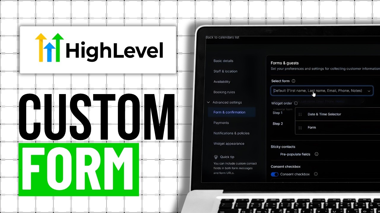 How To Add A Custom Form In Gohighlevel Calendars (Step By Step)