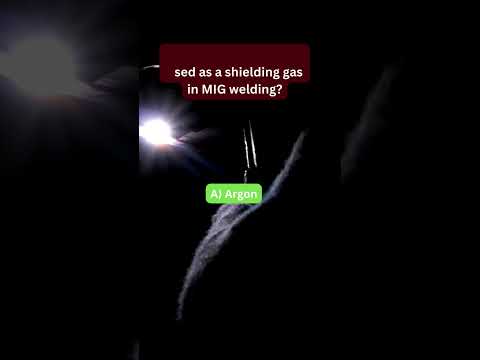 Which gas is commonly used as a shielding gas in MIG welding