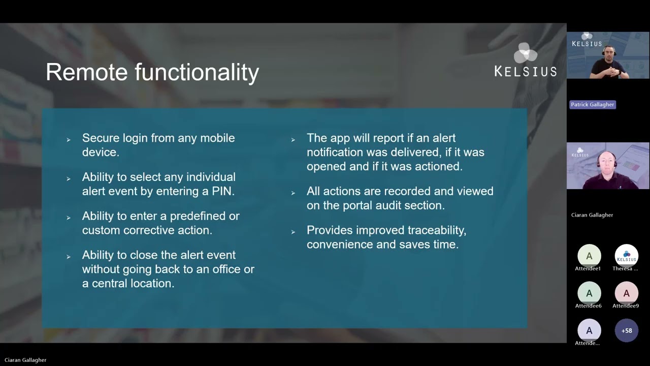 Webinar: Real Time Temperature Alerts via the Kelsius App