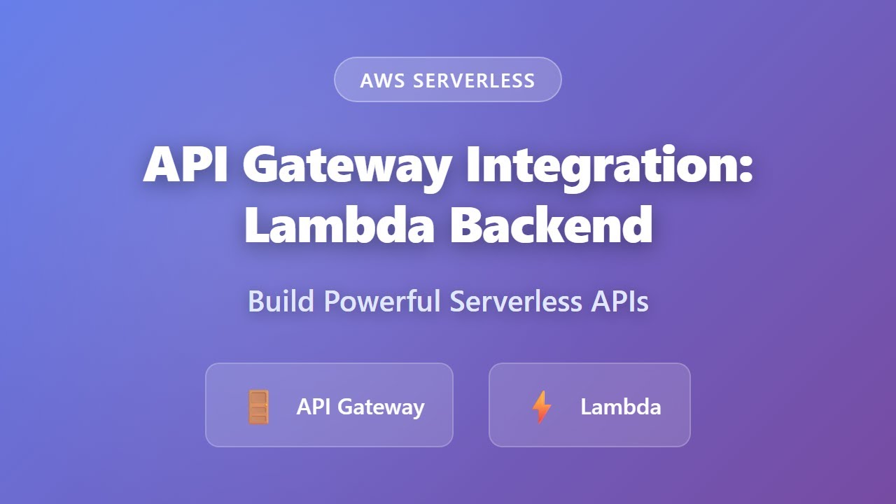 API Gateway Lambda Integration: Complete Guide to AWS Serverless APIs