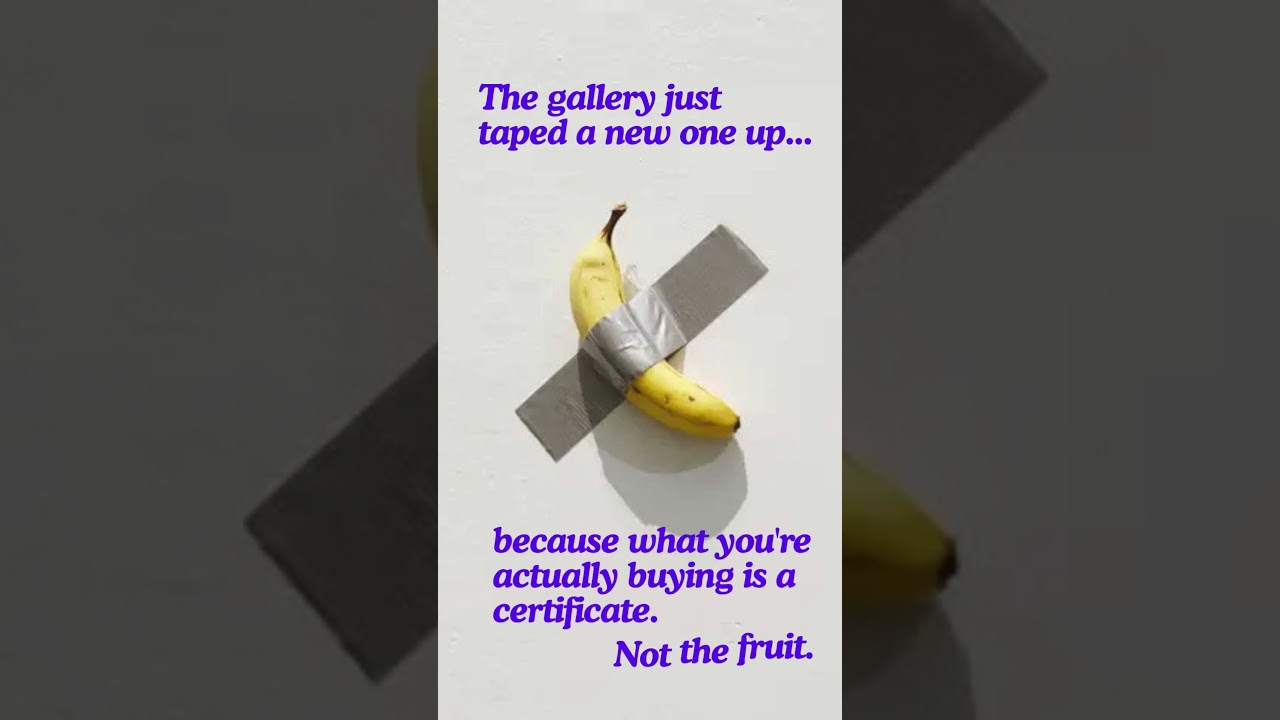Someone Paid $6.2 Million For a Banana. No, Seriously. #mauriziocattelan #artin60 #comedian